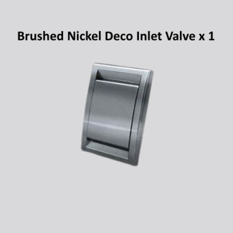 Brushed Nickel Deco Inlet Valve x 1