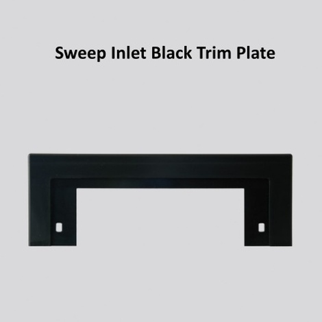 Sweep Inlet Black Trim Plate