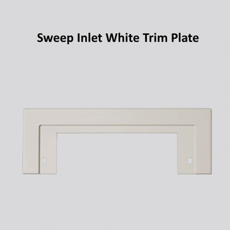Sweep Inlet White Trim Plate