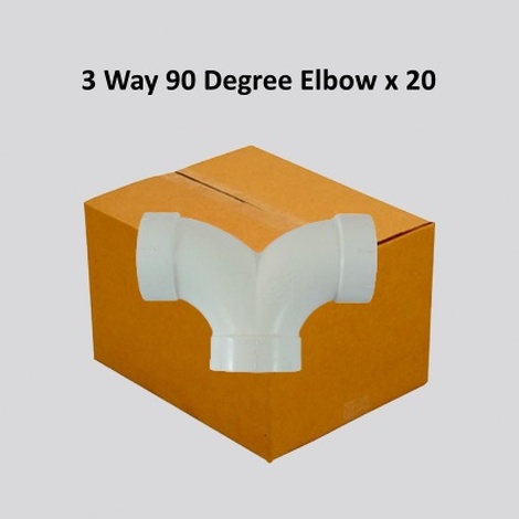 3 Way 90 Degree Elbow x 20
