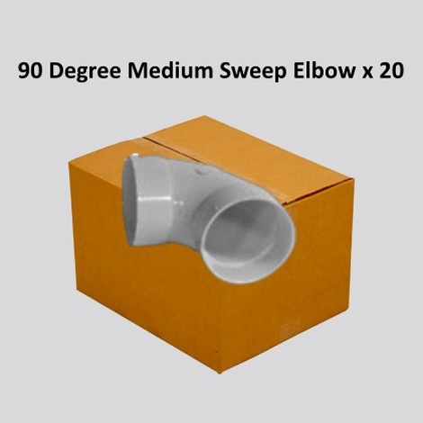 90 Degree Medium Sweep Elbow x 20