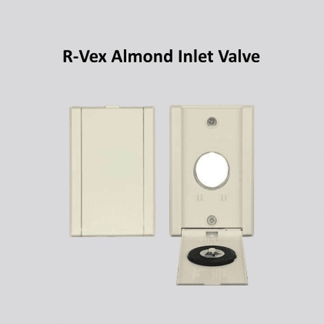 Description: > 1 x Round Door Inlet Valve > Colour White Embossed > One ...